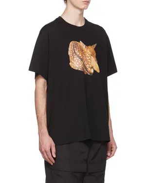 Burberry Printed Crewneck T-shirt - Black