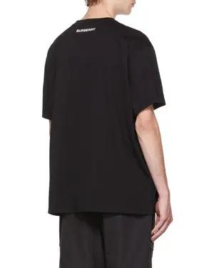 Burberry Printed Crewneck T-shirt - Black