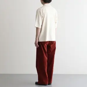 Auralee Open Collar Knit Polo Shirt