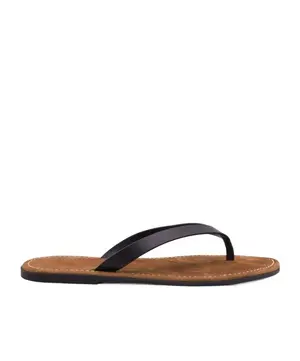 THE ROW The Row Leather Thong-Strap Flat Sandals