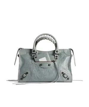 Balenciaga Balenciaga Le City Small Shoulder Bag Blue Grey