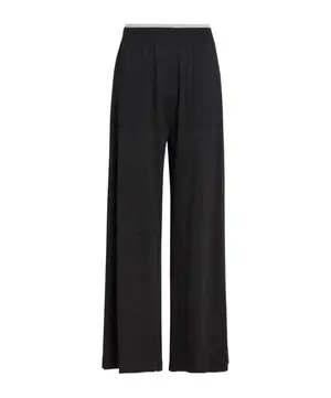Brunello Cucinelli Wide Leg Elastic Waist Pants