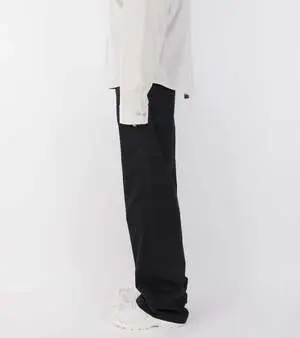 RIER Casual Pants With Belt Loops - Black