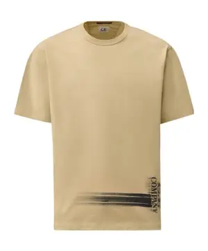 C.P. COMPANY Logo Printed Crewneck T-shirt