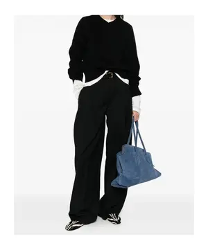 Soft Goat Long-sleeve V-neck Sweater