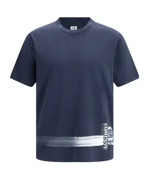 C.P. COMPANY Logo Printed Crewneck T-shirt