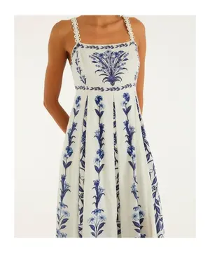Farm Rio Printed Floral Maxi Dress