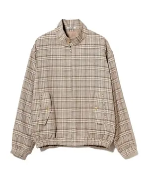 Auralee Plaid Long Sleeve Casual Jacket