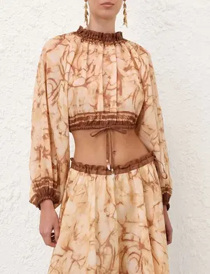 Zimmermann Indra Bodice Top - Nude