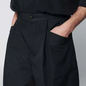 WILLY CHAVARRIA Chilango Pleated Shorts - Black