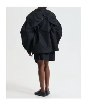 Cecilie Bahnsen Denon Jacket With Floral Print And Drawstring Waist