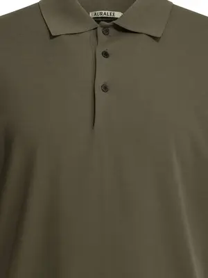 Auralee Giza' Polo Shirt With Buttons
