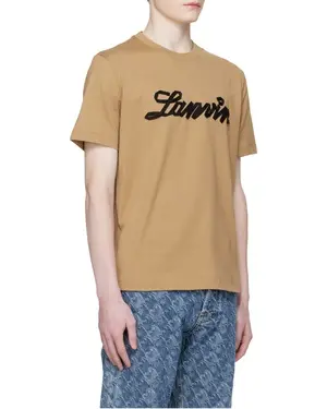 LANVIN Crewneck Logo-print T-shirt