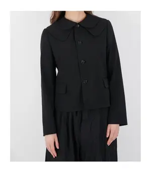 Comme Des Garçons Double Collar Wool Blazer