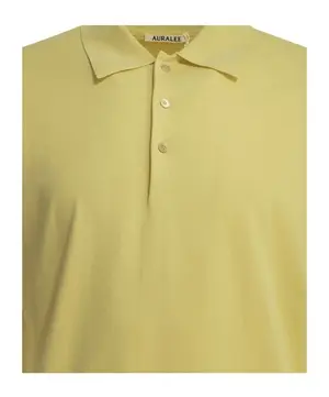 Auralee Short-sleeve Polo Shirt - Yellow