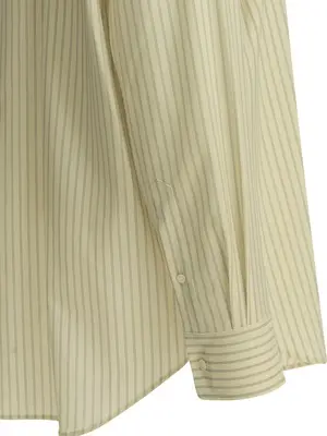 Auralee Stripe-pattern Wool Shirt
