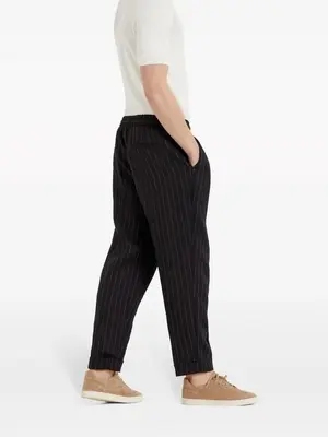 Brunello Cucinelli Striped Linen Trousers