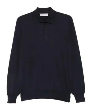 Brunello Cucinelli Long-sleeve Polo Shirt