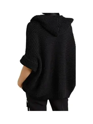 Brunello Cucinelli Chunky Knit Short-sleeve Hoodie