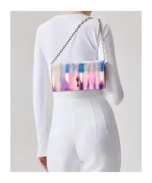 CHRISTIAN LOUBOUTIN Bettina Chained Clutch Bag - Multicolor