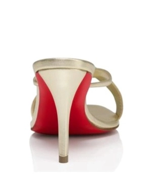 CHRISTIAN LOUBOUTIN Mulazee Cross Sandals - Platinum