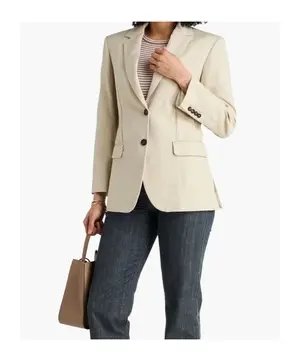 Brunello Cucinelli Lapel Long-sleeved Suit Jacket - Nude