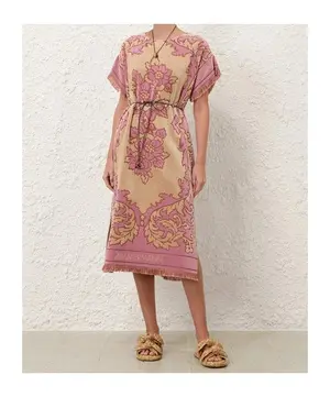 Zimmermann Aster Floral Jacquard Midi Dress