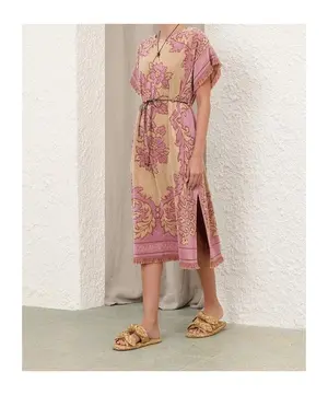 Zimmermann Aster Floral Jacquard Midi Dress