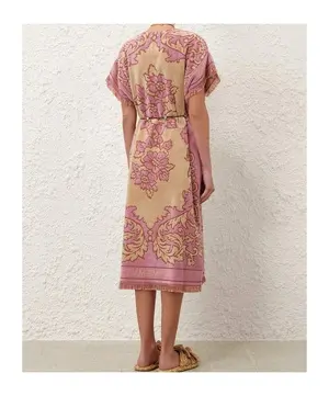Zimmermann Aster Floral Jacquard Midi Dress