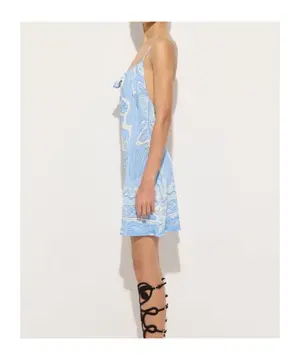 Emilio Pucci Angoli Printed Open Back Mini Dress