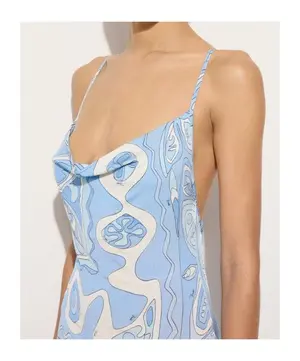 Emilio Pucci Angoli Printed Open Back Mini Dress