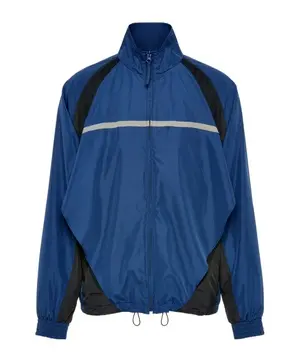 MAISON MARGIELA Contrast Panel Track Jacket - Blue