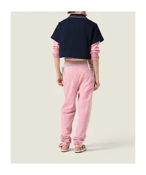 Miu Miu Cropped Polo Sweatshirt