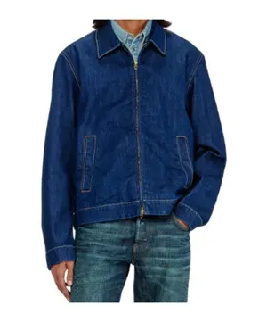 DIESEL® D-rohe Contrast-stitch Denim Jacket