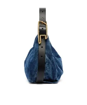 DIESEL® D-line Denim Shoulder Bag - Medium Blue