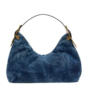 DIESEL® D-line Denim Shoulder Bag - Medium Blue