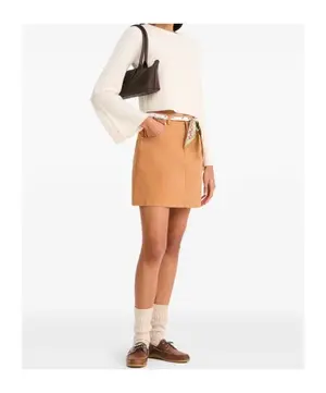 Longchamp Leather Top Handle Shoulder Bag - Mocha