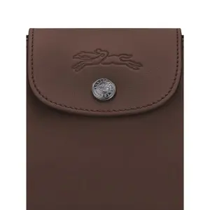 Longchamp Leather Top Handle Shoulder Bag - Mocha