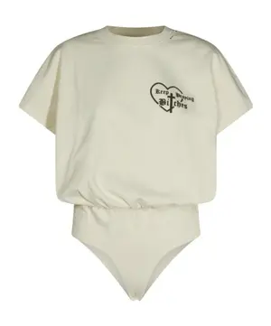 WILLY CHAVARRIA Short Sleeve Graphic Bodysuit T-shirt