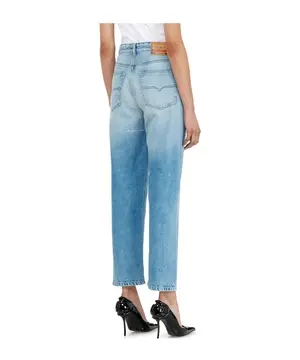 DIESEL® 1981 D-went High Waist Straight Leg Jeans - Light Blue