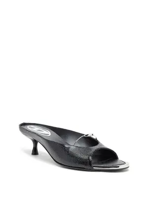 DIESEL® D-diams Lizard-effect Oval D Sandals