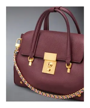Thom Browne Small Bolton Pebbled Leather Tote Bag