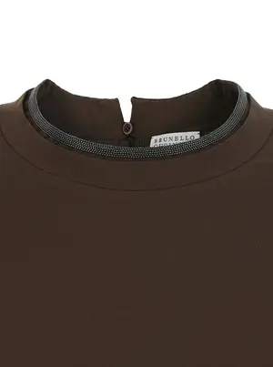 Brunello Cucinelli Chain-trim Crewneck T-shirt