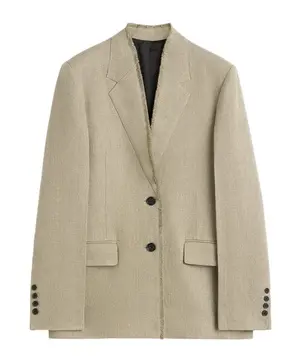 TOTEME Raw Lapel Jacket - Beige