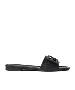 Fendi Baguette Ff Slip-on Slides - Black