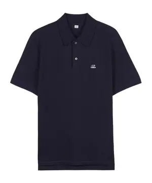 C.P. COMPANY Short-sleeve Point-collar Cotton Polo Shirt