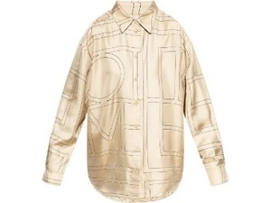 TOTEME Classic Embroidered Silk Shirt - No