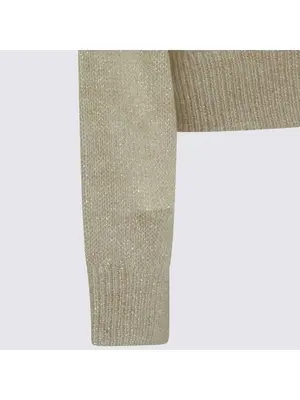 Brunello Cucinelli Long Sleeved Cardigan - Nude