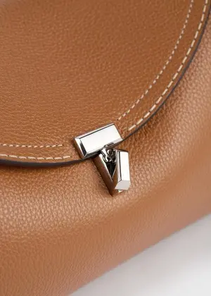 TOTEME T-lock Top Handle Bag - Tan