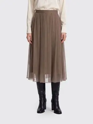 Brunello Cucinelli Flared Midi Skirt